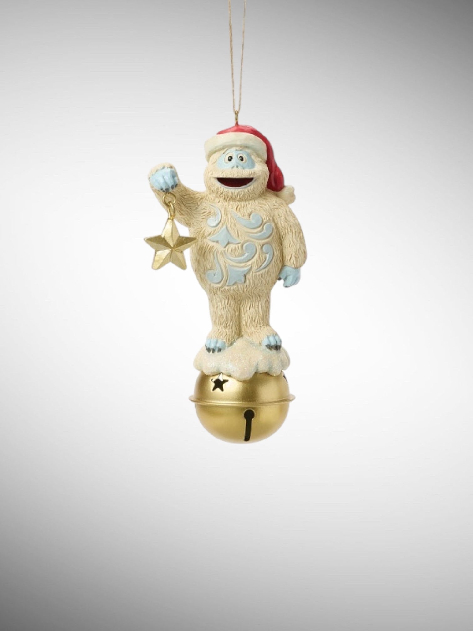 Jim Shore Rudolph Traditions - Bumble Dangling Star on Bell Hanging Or ...
