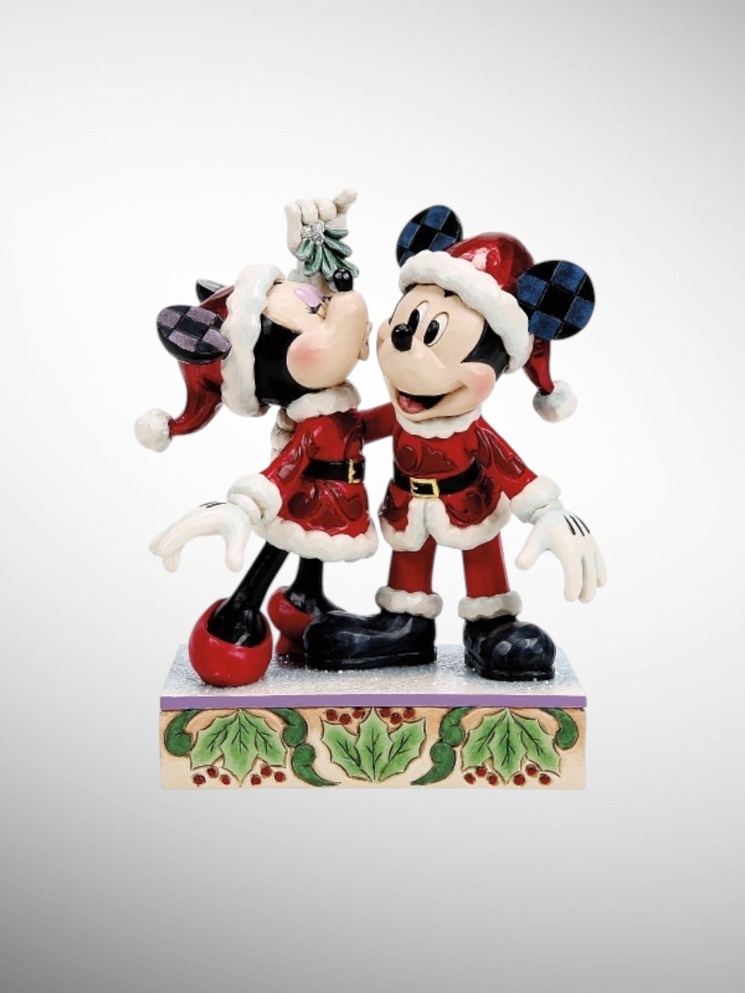 Jim Shore Disney Traditions - Mistletoe Moments Christmas Mickey Minni ...